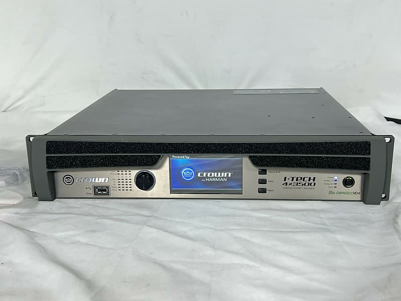 Crown I-Tech 4X3500HD Power Amp W/Binding Post 106.3Hrs (6YR | Reverb