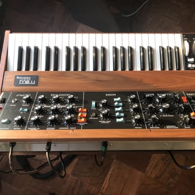 Moog Minimoog Model D Walnut Limited Edition Reissue 2018 | Reverb