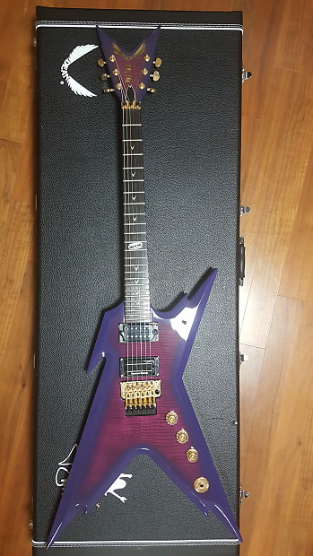 Dean DCR #5 - DIMEBAG RAZORBACK BLACKTOOTH TRANS POWER PURPLE | Reverb