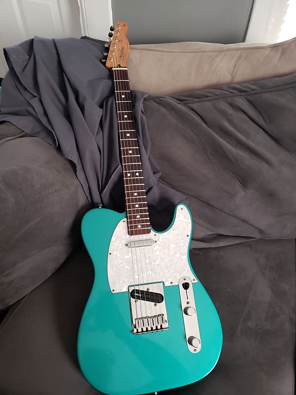 Fender Telecaster Caribbean Mist MIM | Reverb