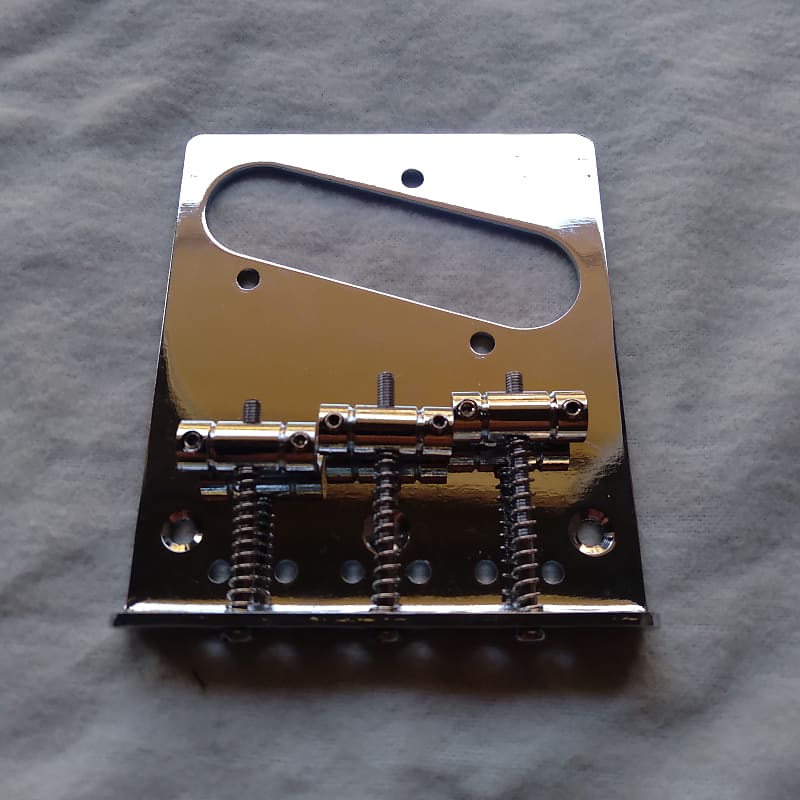 Topload or string through chrome telecaster bridge | Reverb