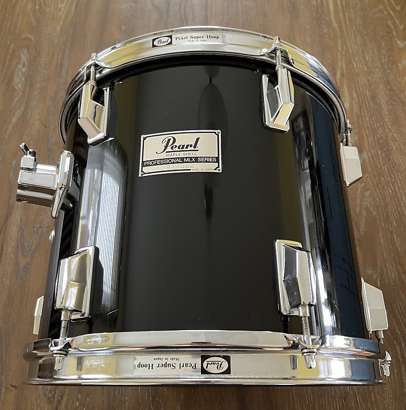 Pearl MLX 13" Rack Tom Japan Maple Black Evans Vintage Free | Reverb