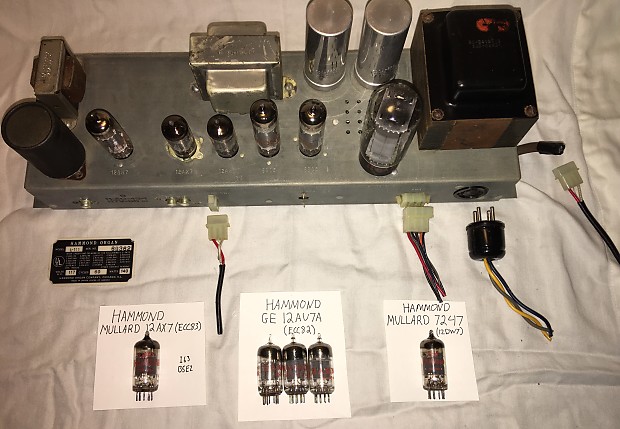 Hammond AO-43 Amp w/ Mullard Tubes + 5 Extra Tubes | Reverb
