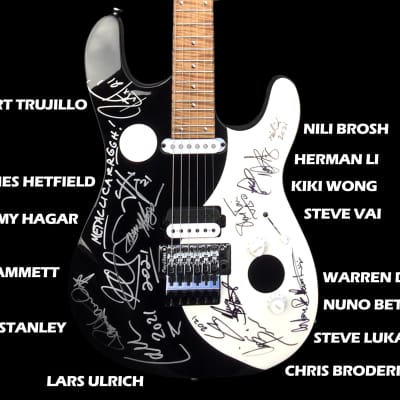 Jason Becker Yin Yang by Kiesel - Signed by Metallica, Sammy | Reverb