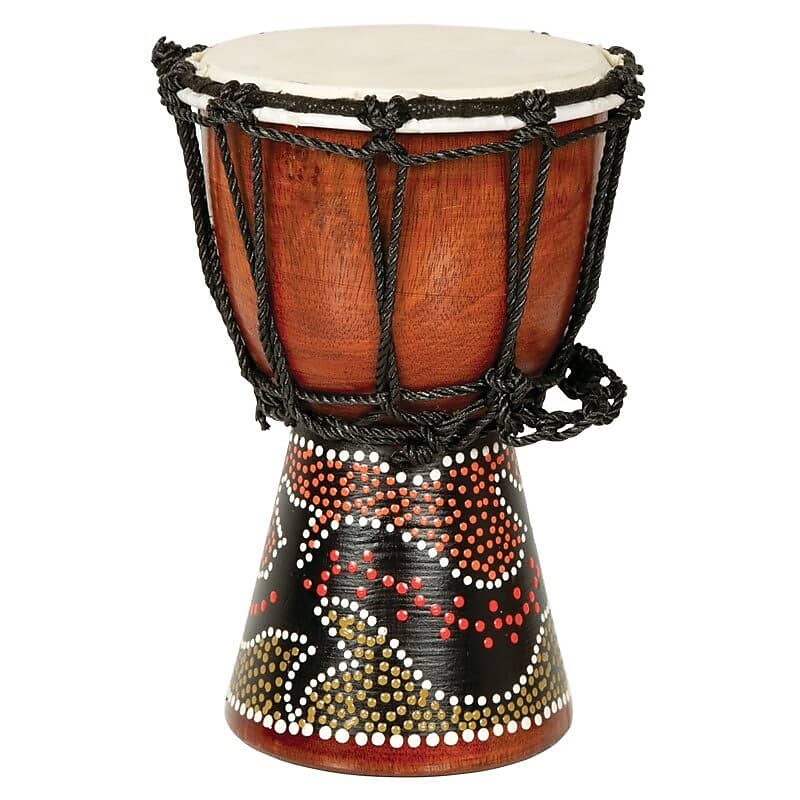 Hand Painted Mini Djembe | Reverb