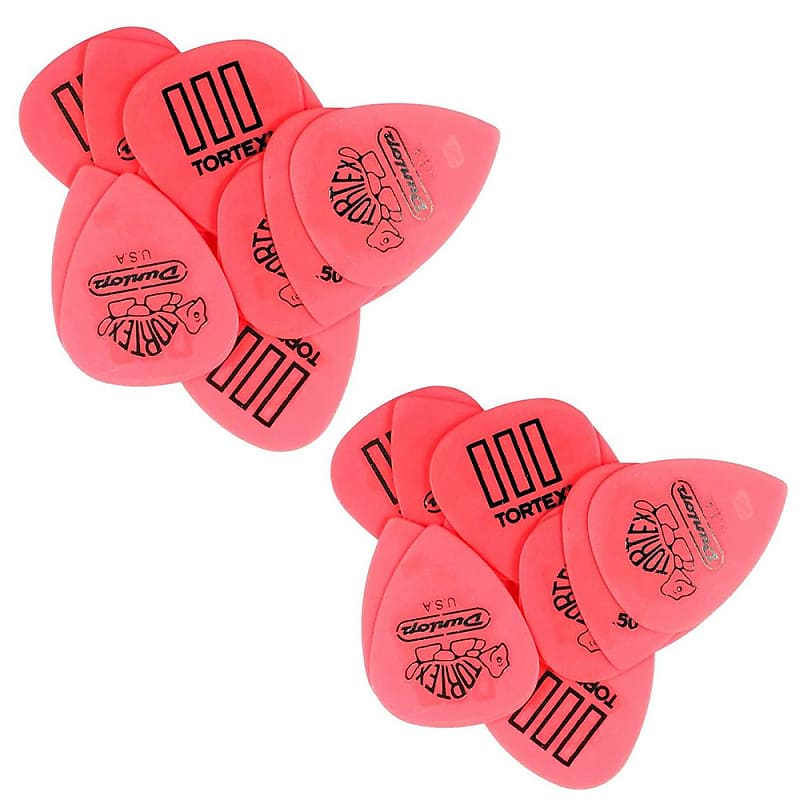 Dunlop Guitar Picks 24 Pack Tortex III .50mm 462P.50 | Reverb