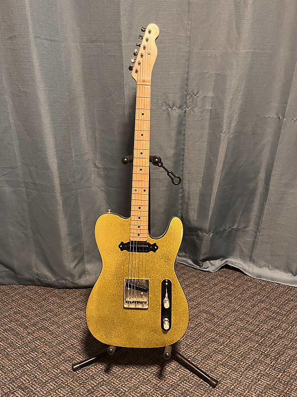 Gold Sparkle Parts Telecaster w/ black binding | Reverb