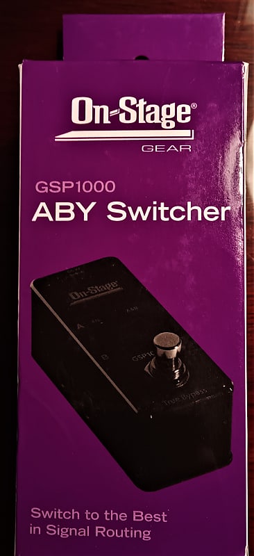On-Stage GSP1000 ABY Switcher Pedal 2023 - Black | Reverb