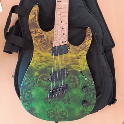 Overload Custom Guitars Raijin 6 multiscale fanfrets | Reverb