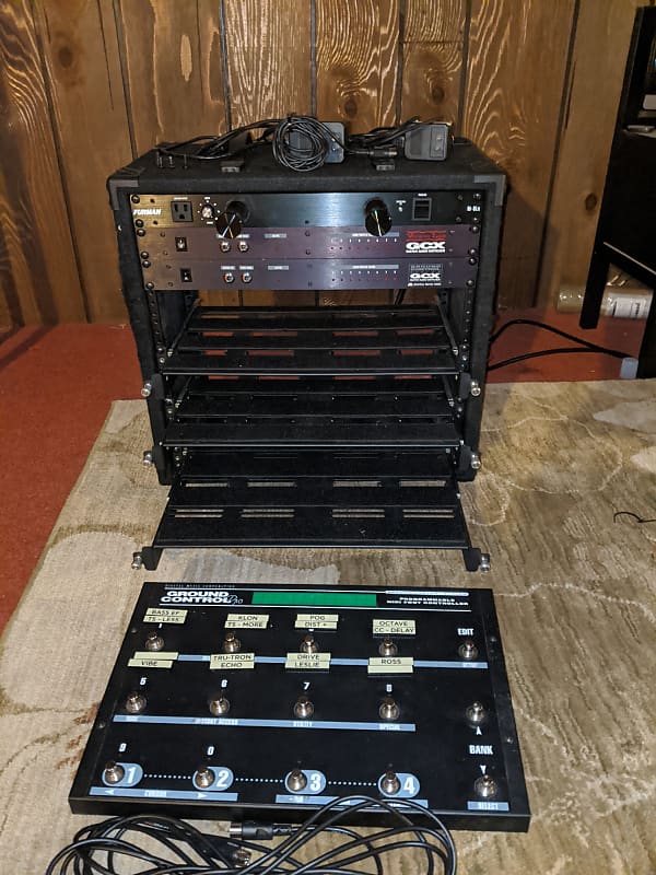 Custom Pedal Rack - 2 GCX Audio Switchers And Ground Control | Reverb