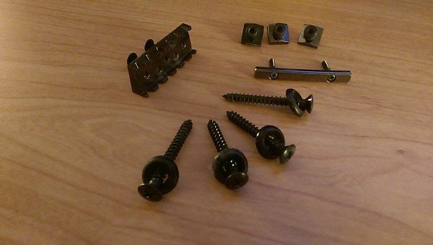 Ibanez Cosmo Black Locking String Clamps Retainer Bar Nut | Reverb