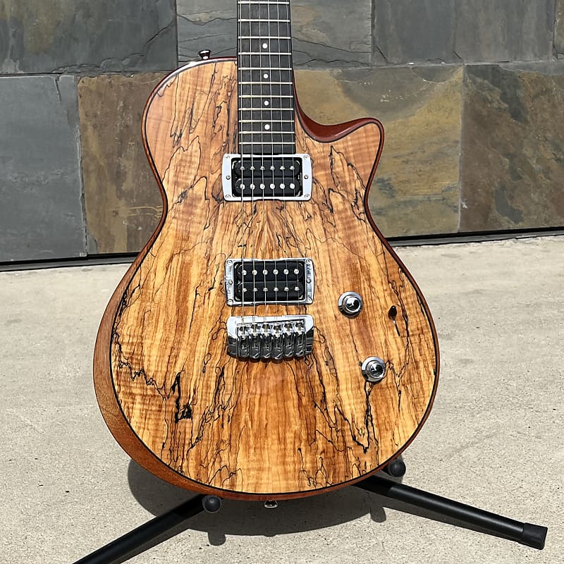 Used Taylor SB1 Spalted Maple Electric Solid Body Guitar with | Reverb