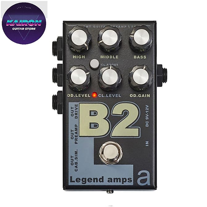 AMT Electronics B2 Guitar Pedal Preamp Cab Sim Distortion | Reverb