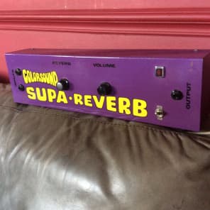 Colorsound Supa reverb Est 1970's Purple origional finish | Reverb