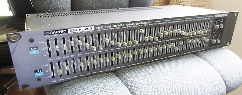 Samson E62 1/3 Octave Dual 31 Band Graphic Equalizer EQ | Reverb