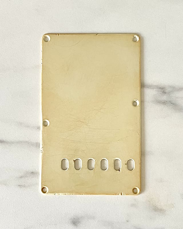 Custom • Vintage Stratocaster Backplate Aged (In Stock) | Reverb