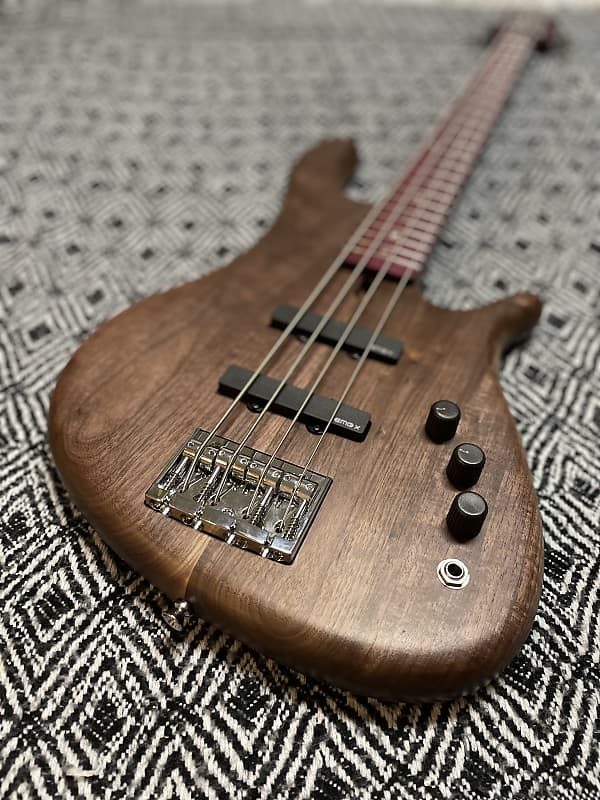 Walter Bass Co. R32 32" Scale Bass Walnut Body Jazz EMG | Reverb