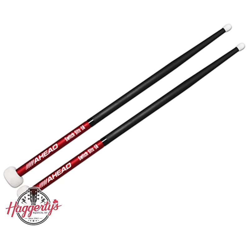 Ahead Switch Stix 5A With Mallet Red Drum Sticks | Reverb