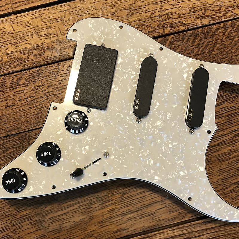 EMG Loaded CUSTOM pickguard 2022 - pearl | Reverb