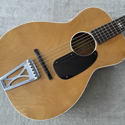 Stella Harmony H933 Fender Headstock Red Faux Tiger Stripe | Reverb