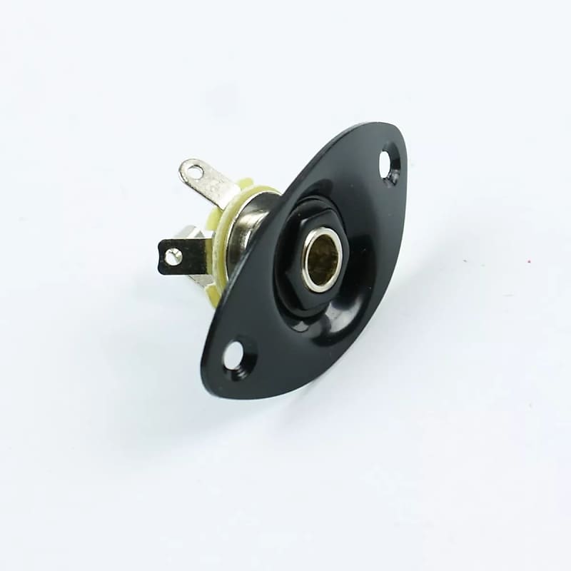 (E13) General Oval Shape Guitar Output Jack Plate Socket | Reverb