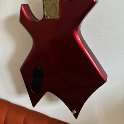 B.C. Rich NJ Series Warlock Bass Early 80s - Red | Reverb