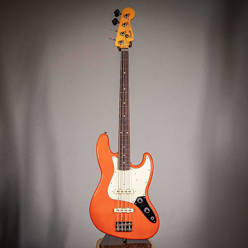 Fender Scandal Tomomi Jazz Bass - Clear Fiesta | Reverb