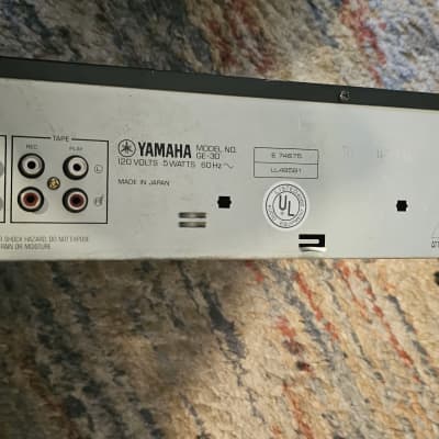 Yamaha graphics equalizer 10 band GE 30 - Black | Reverb