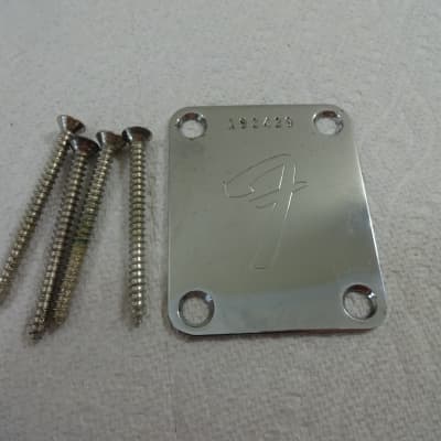 Fender Telecaster 1966-67 neck plate and screws | Reverb