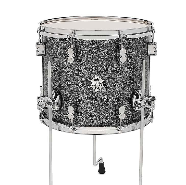 PDP Concept Series Maple Floor Tom 12x14 Black Sparkle | Reverb