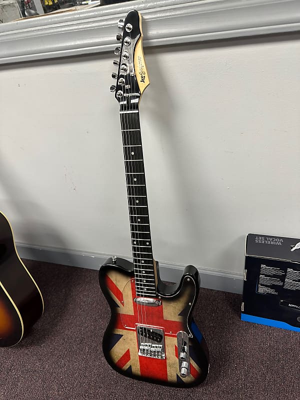 Minty Leo Jaymz British Flag Union Jack Tele | Reverb