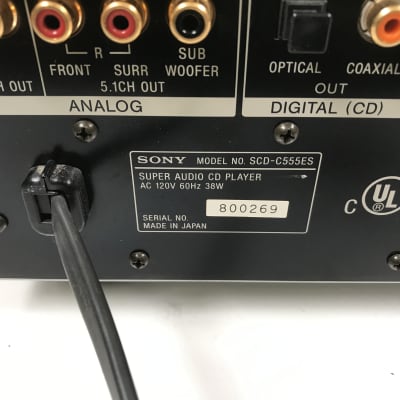 Sony SCD-C555ES Super Audio CD player 5 Disc Multi SACD/CD | Reverb