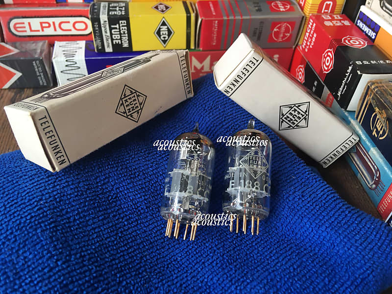 2 NOS Telefunken E188CC Audio Tubes Diamond | Reverb UK