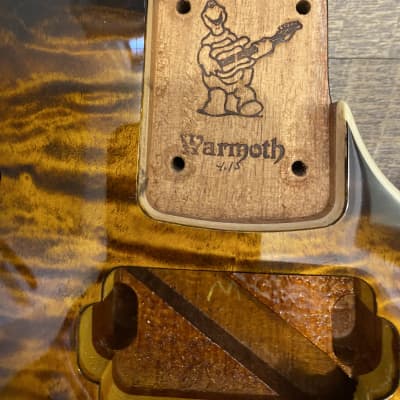 Warmoth LP style guitar body Quilt maple tobacco burst | Reverb