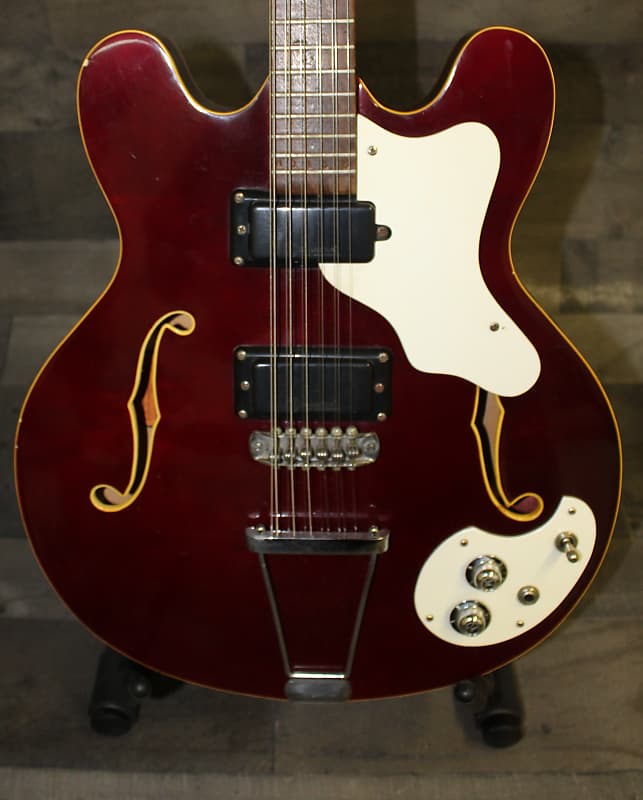 Mosrite Celebrity 12 String 1965 Trans Cherry Red | Reverb