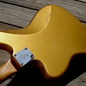 Danocaster Jazzmaster Offset Firemist Gold | Reverb