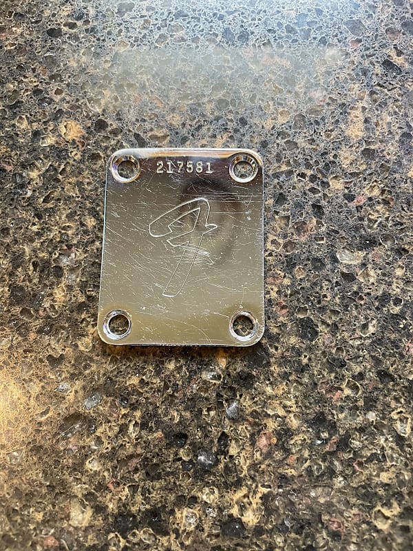 1968 Fender Telecaster neck Plate X Rare Grab it while you | Reverb
