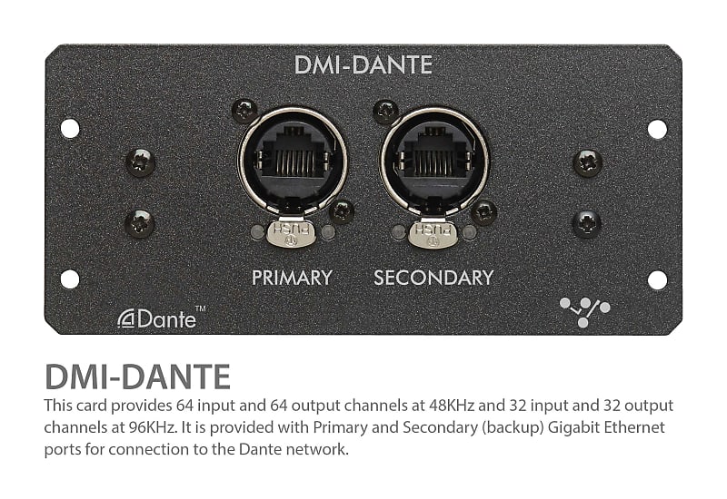 DiGiCo DMI Dante Muti-Channel Option Card for S21 & S31 | Reverb