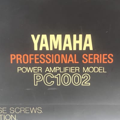 Yamaha Professional Series PC1002 Power Amplifier | Reverb