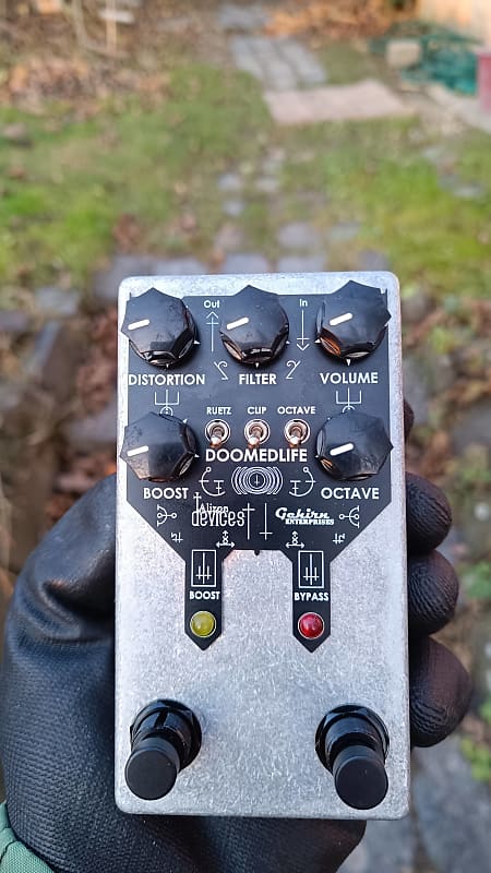 DIY Doomed Life Octave + RAT + Boost 2023 - Alu / Black | Reverb