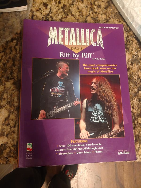 Metallica Riff By Riff Bass Guitar Tab Book Cliff Burton | Reverb