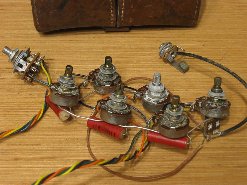 Vintage 1962 Kay 3 Pickup Wiring Control Harness - | Reverb