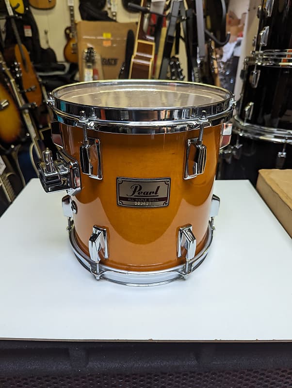 1990s Pearl Made in Taiwan 10 x 10" Liquid Amber Lacquer | Reverb
