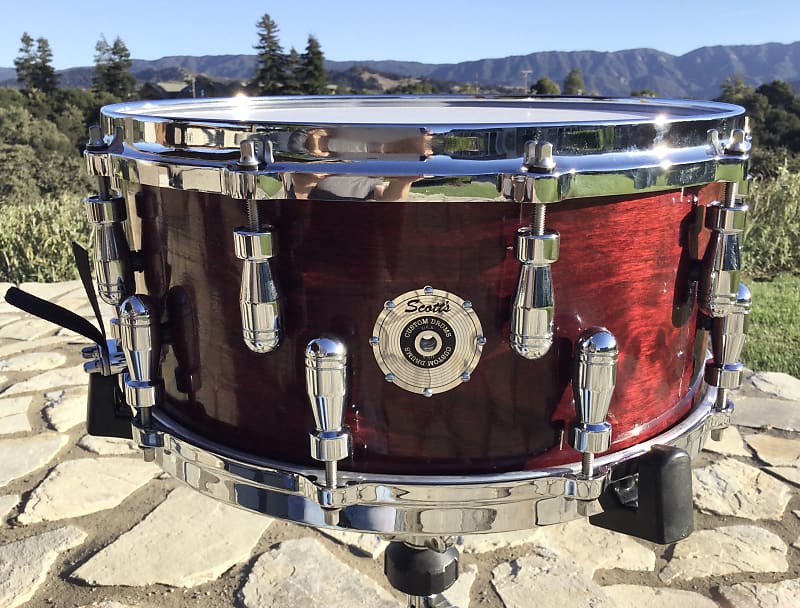 Scott’s Custom Drums 6 1/2” x14” Single ply steam bent cherry | Reverb
