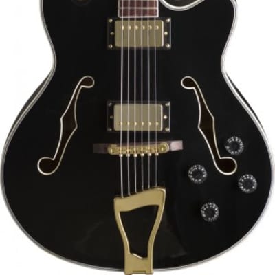 Stagg A300-BK Standard Jazz Style Electric Guitar Black | Reverb