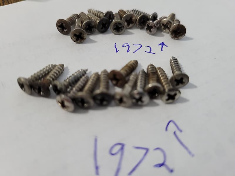 Fender pickguard screws Stratocaster Telecaster Jazzmaster | Reverb