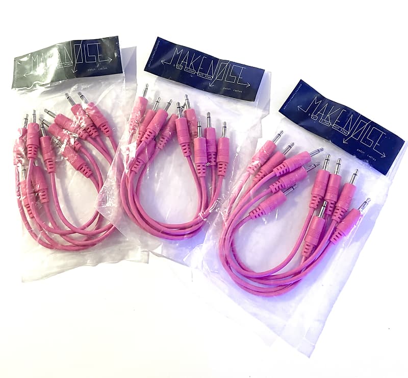 Make Noise Cables 6" 2021 - Pink | Reverb