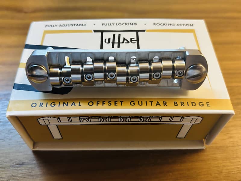 Tuffset Offset Bridge - Stainless Steel | Reverb