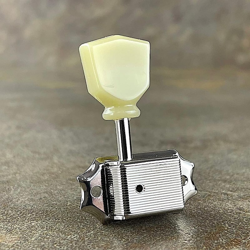 Gotoh Vintage Style Locking Tuners, 3 Per Side - Nickel | Reverb