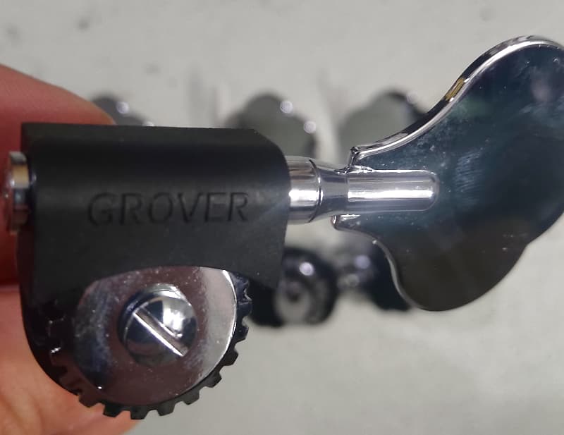 Grover Tuners - Grover, Lightweight Bass, 20:1, Chrome, 4 per | Reverb